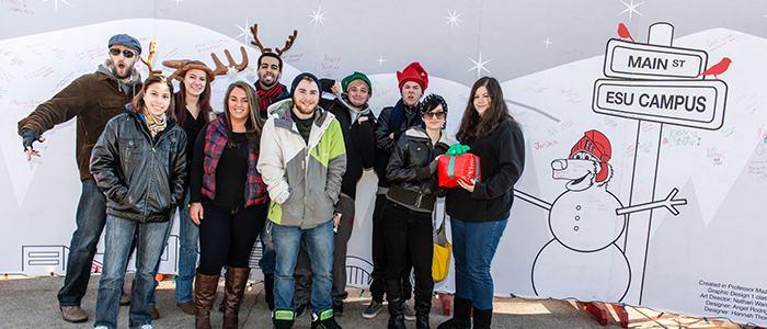 » ESU Students Design Giant Holiday Card to be Displayed at Reception ...