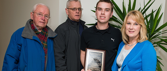 » ESU Student Ryan Kately Honored with Safety Award for Having ...