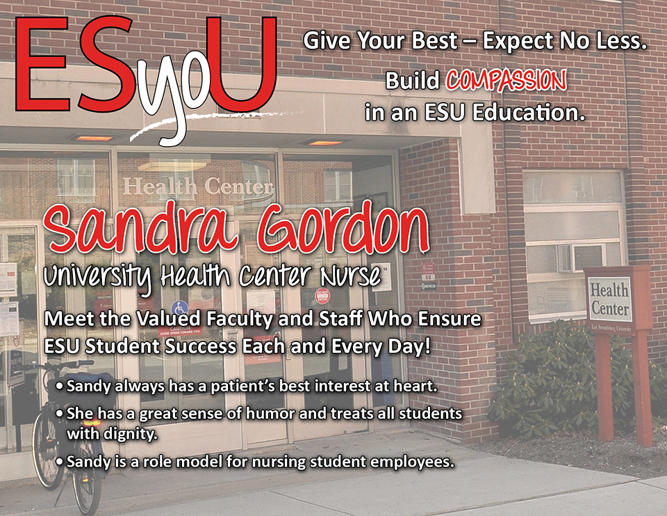 ESU Insider ESyou Honoree: Sandra Gordon